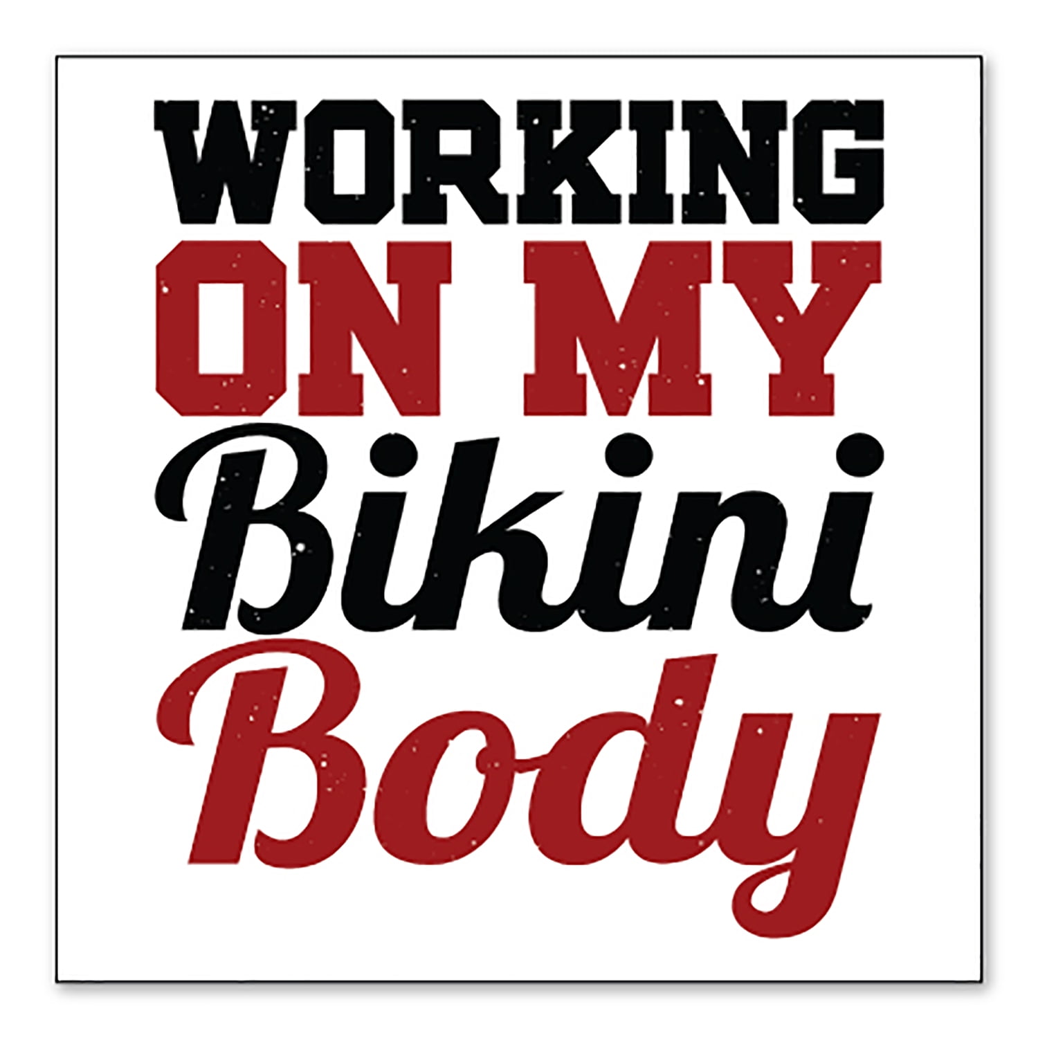 DistinctInk Custom Bumper Sticker - 3" x 3" Decorative Decal - White ...