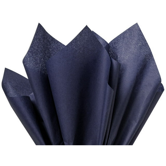 Navy Blue Tissue Paper Squares, Bulk 24 Sheets, Premium Gift Wrap for ...