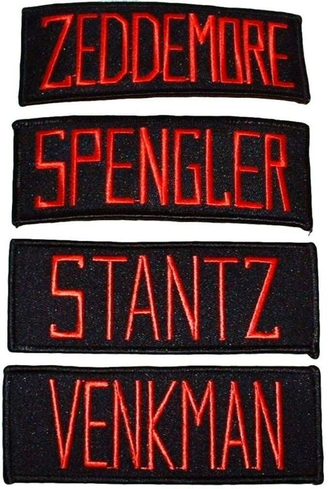 Ghostbusters Movie Set of Four (4) Name Tag Embroidered Patches ...