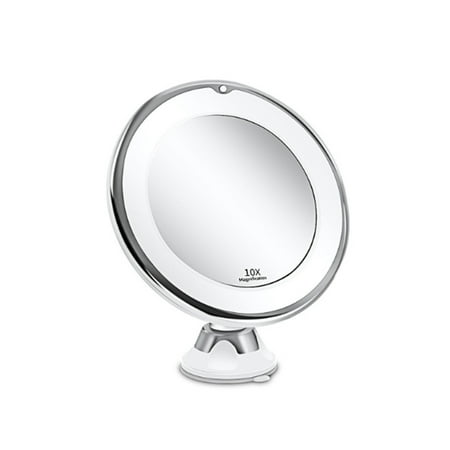 Make-up mirror 10x magnification LED illuminated Make-up mirror 360 ...