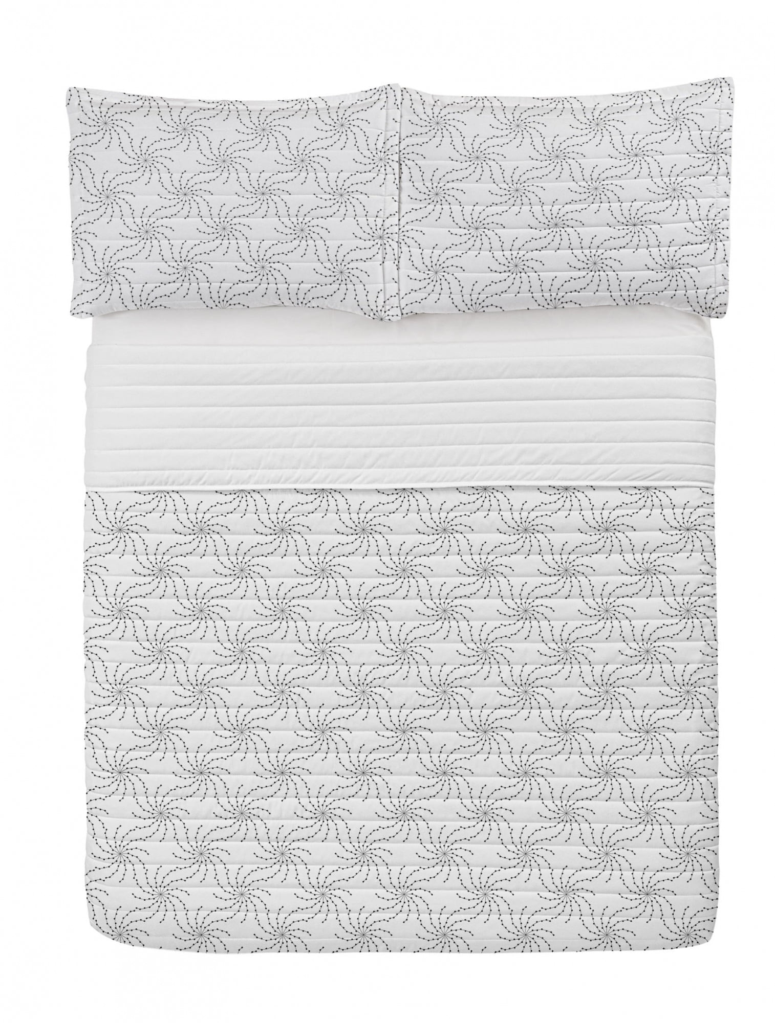 Abstract Microfiber Bedspread Set, Spider Net Resemblance Motifs with ...