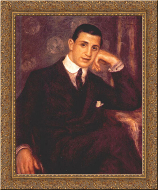 Portrait of Henry Bernstein 20x24 Gold Ornate Wood Framed Canvas Art by ...