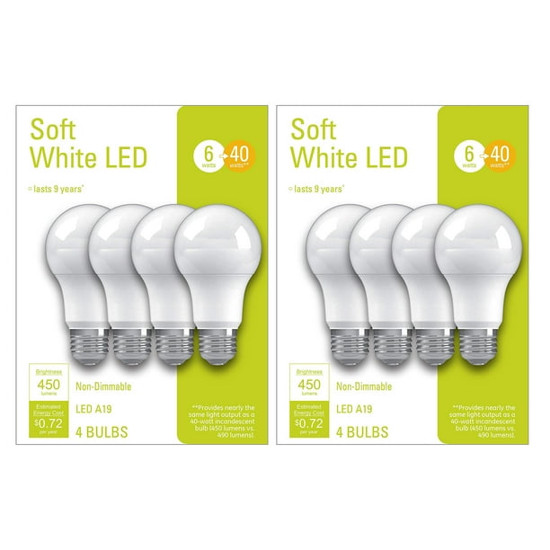 LED Light Bulbs, A19 General Purpose (40-Watt Replacement LED Light ...