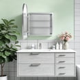 3-Tier Medicine Cabinet with Shelf, Bathroom Wall-Mounted & Recessed ...
