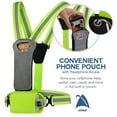 Athle Sport Reflective Safety Vest Phone Pocket with 10oz Bottle ...