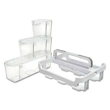 Deflecto Stackable Caddy Organizer Multi-Pack Bundle - 22.3" Height x 16" Width x 11" Depth ...