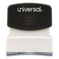 Universal Message Stamp, SCANNED, Pre-Inked One-Color, Blue -UNV10157 ...