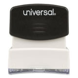Universal Message Stamp, SCANNED, Pre-Inked One-Color, Blue -UNV10157 ...