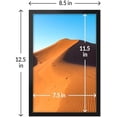 8x12 Picture Frame for Wall Display, 8x12 Black Picture Frame with HD ...