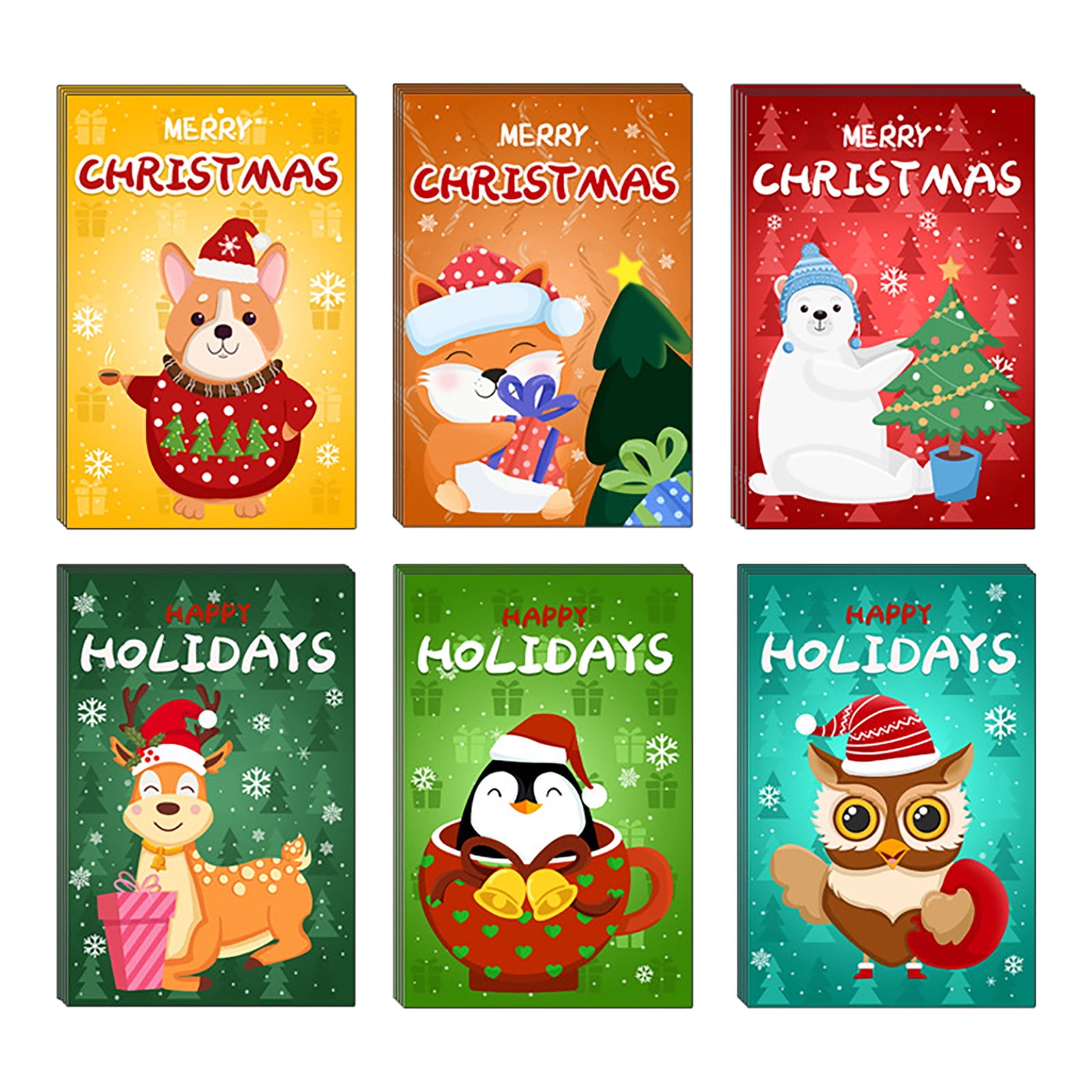 Click here for Modish Nest Set Of 24 Christmas Cards With Envelop... prices