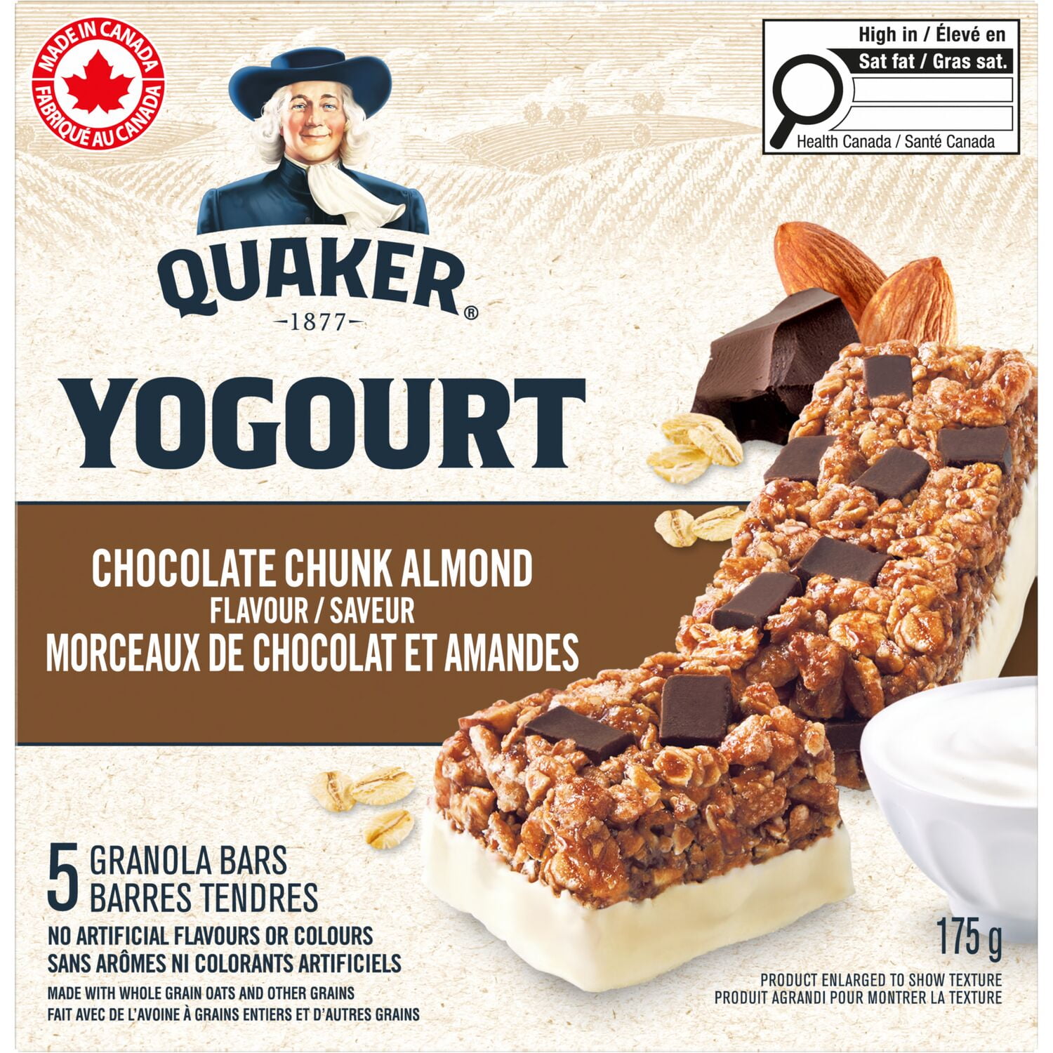 Click here for Quaker Yogourt Granola Bars - Chocolate Chunk Almo... prices