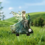 Hxlamzoo Bohemian Style Acrylic Peacock Statue Ground Insert Decoration ...