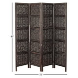 Wood 4 Panel Screen For Privacy And Decor Both - Walmart.com