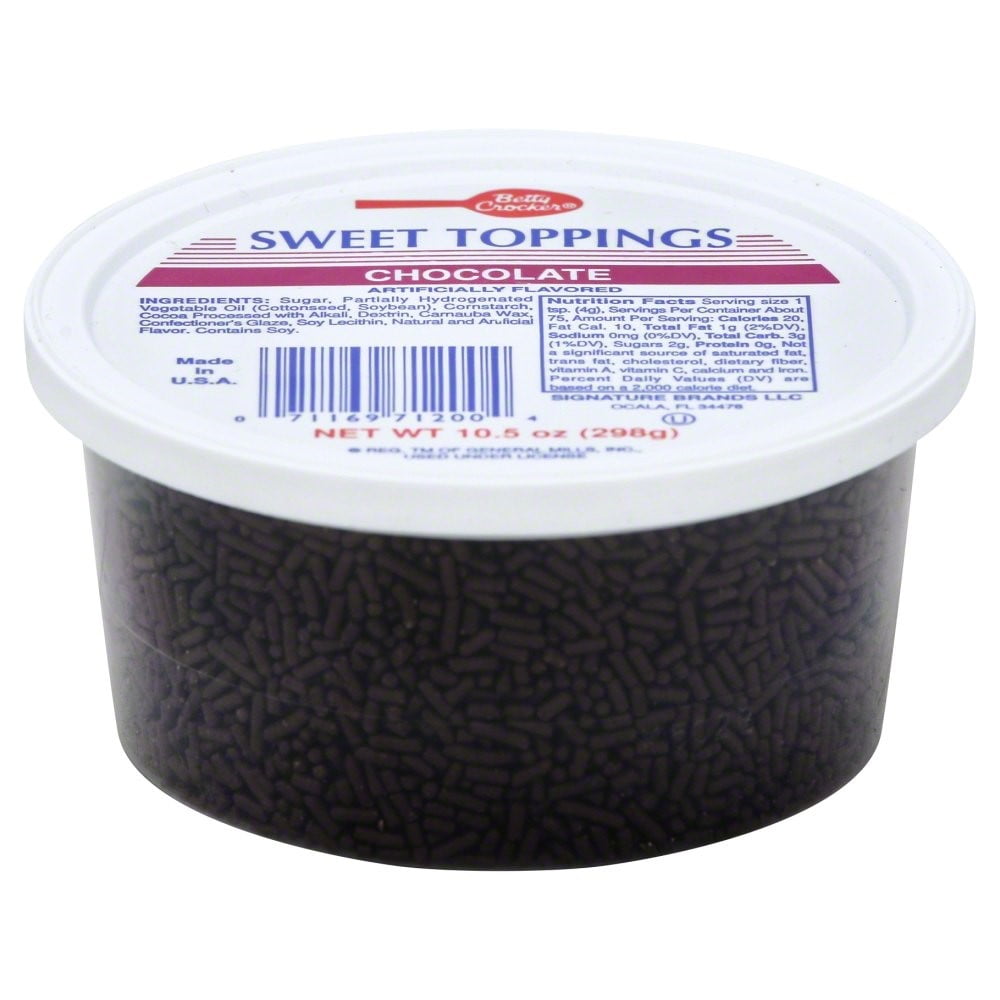 Betty Crocker Sweet Toppings - Chocolate Sprinkle - 10.5 oz - Walmart.com