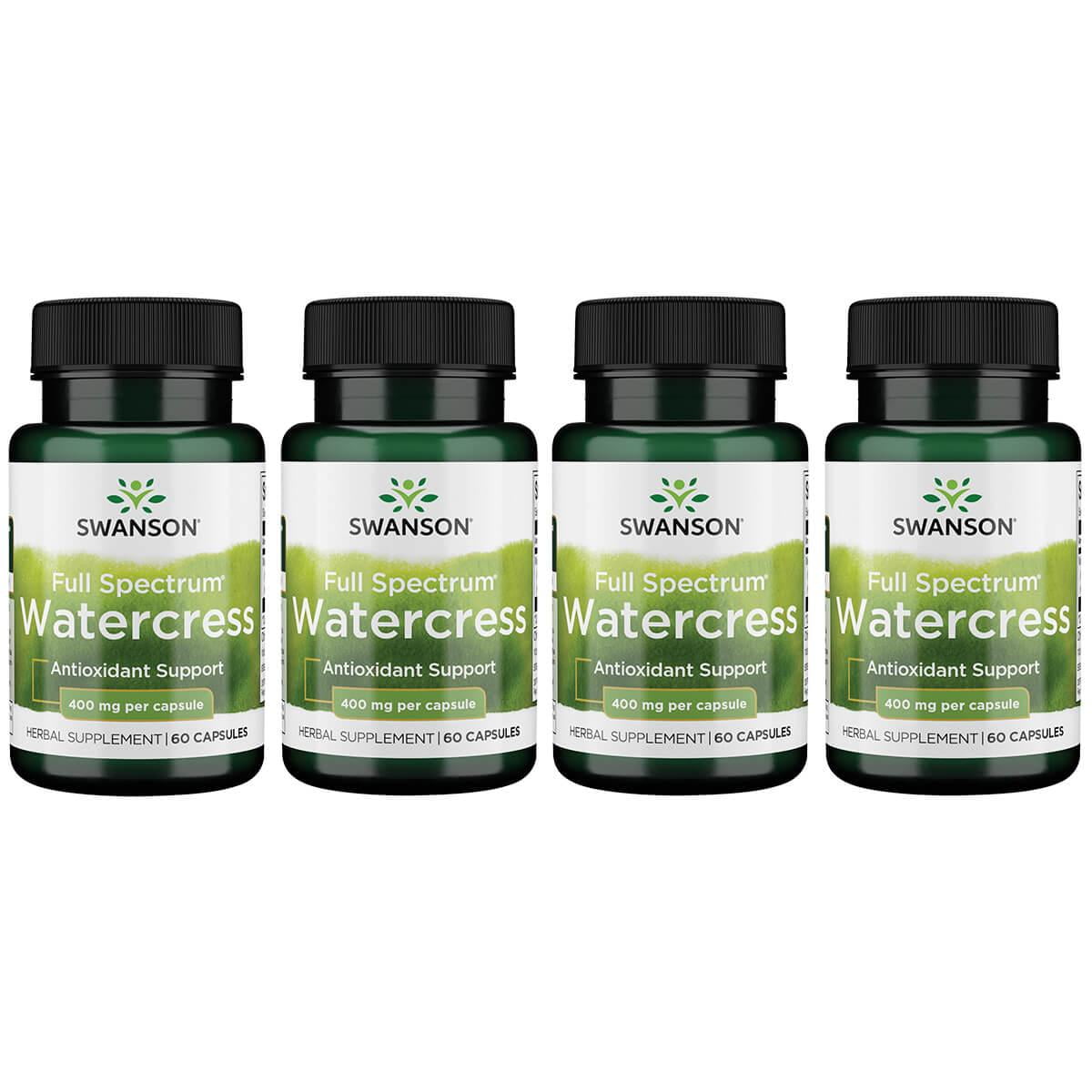 Swanson Full Spectrum Watercress 400 mg 60 Caps 4 Pack - Walmart.com