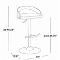 Contemporary Swivel Bar Stools Set of 3, Adjustable Counter Stools with ...