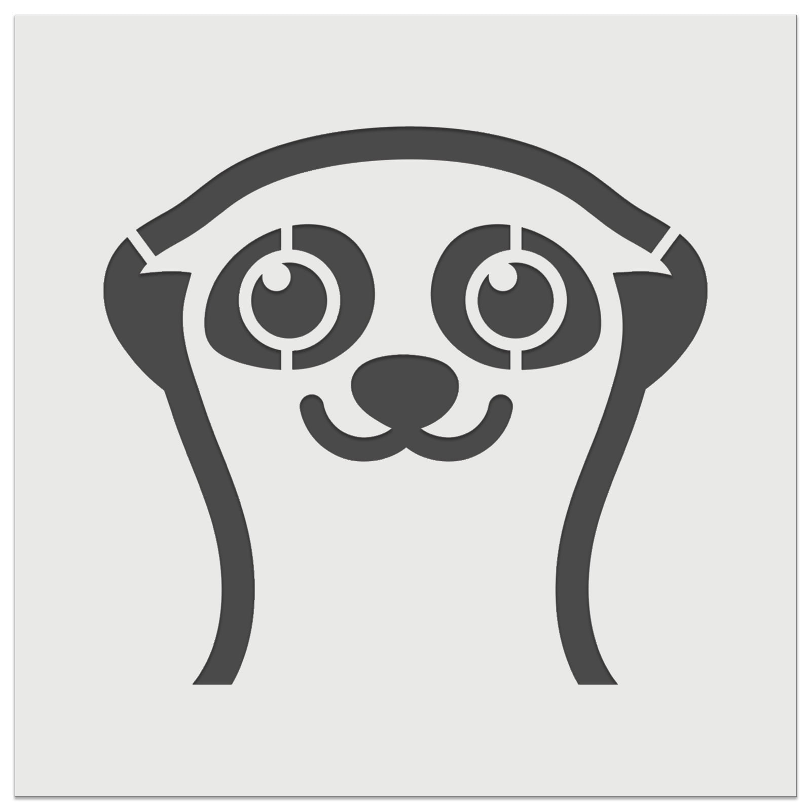 Peeking Meerkat DIY Cookie Wall Craft Stencil - 4.5 Inch - Walmart.com