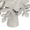 BOKYAN Silver Snowflake Christmas Tree Topper Lighted 3D Rotating LED ...