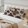 Brown Fur Texture Body Pillow Cover Country Farm Animal Classic Beige ...