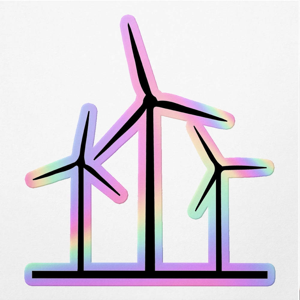 Vinyl Stickers Decals Of Windmill Farm - Apply On Any Smooth Surfaces ...