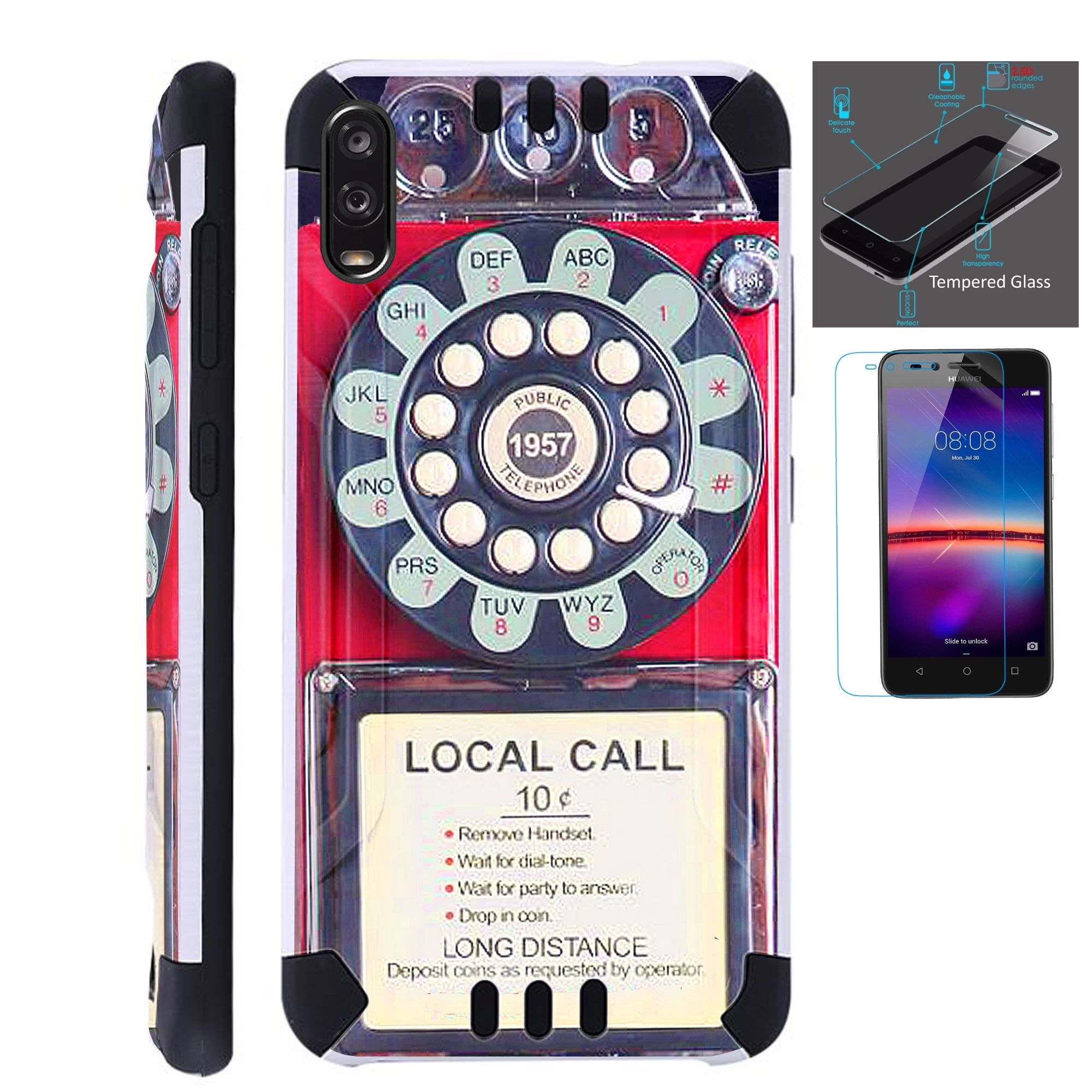 WORLD ACC Combat Guard Phone Case Compatible with TCL A2X + Screen ...