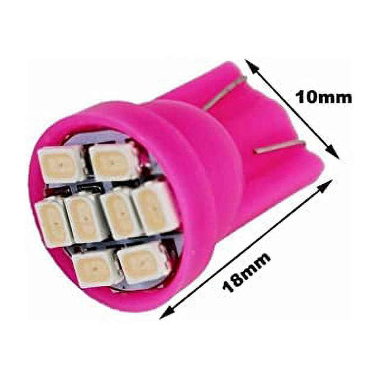 Car Instrument Cluster Bulbs 10 PCS T10 194 168 LED Dashboard Light ...