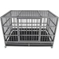 Confote 47 Inch Heavy Duty Dog Crates for Meduim Dogs, Puppy Dog Cage ...