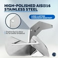 Five Oceans Delta Style Wing Boat Anchor, 33 Lb / 15 Kg Stainless Steel ...