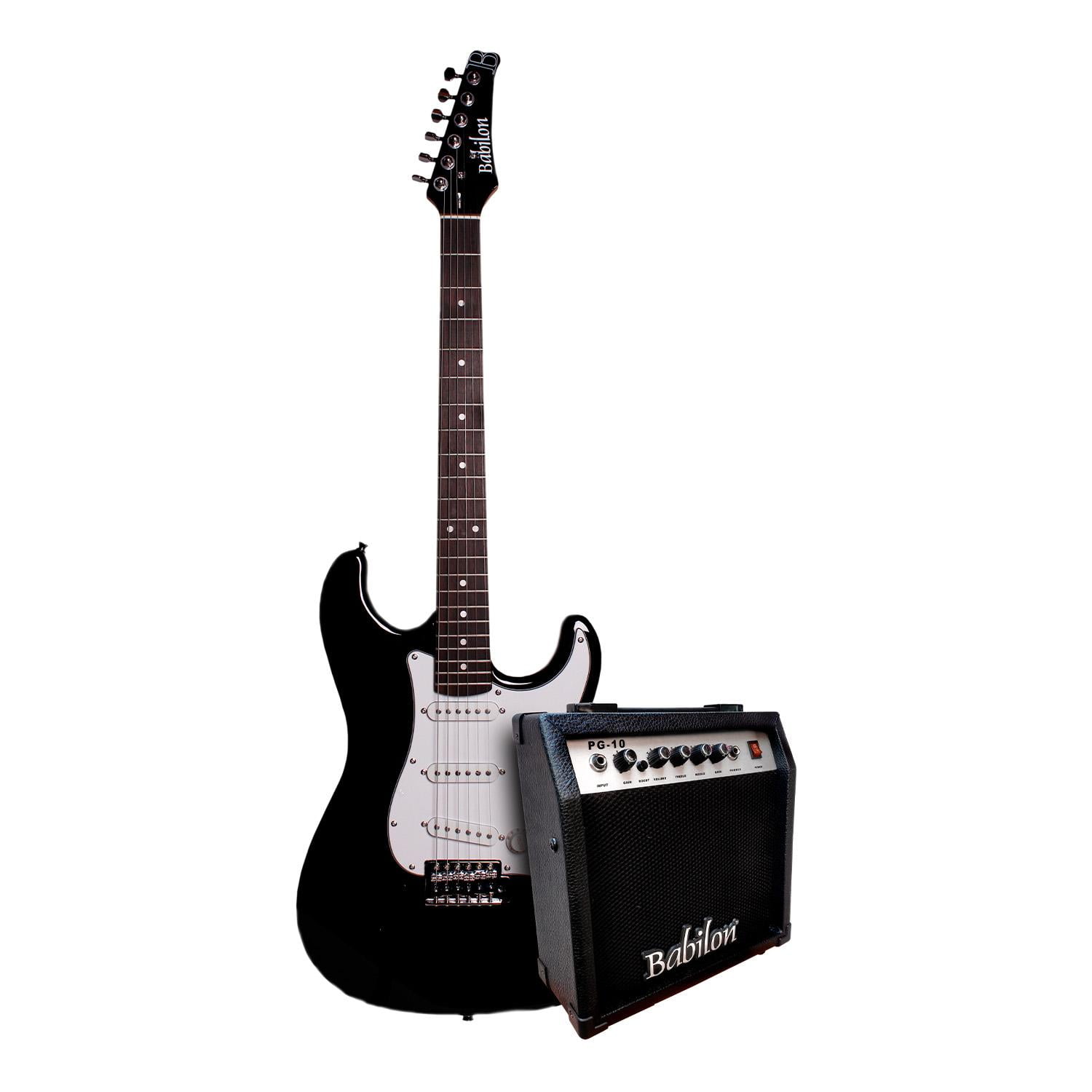 Paquete de Guitarra Eléctrica GUITAR START PACK-BK BABILON negro ...