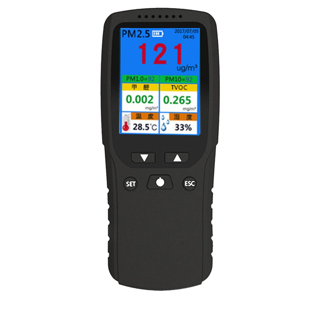 PM2.5 Detector Air Quality Monitor Portable OLED screen Wifi 2.4GHZ ...