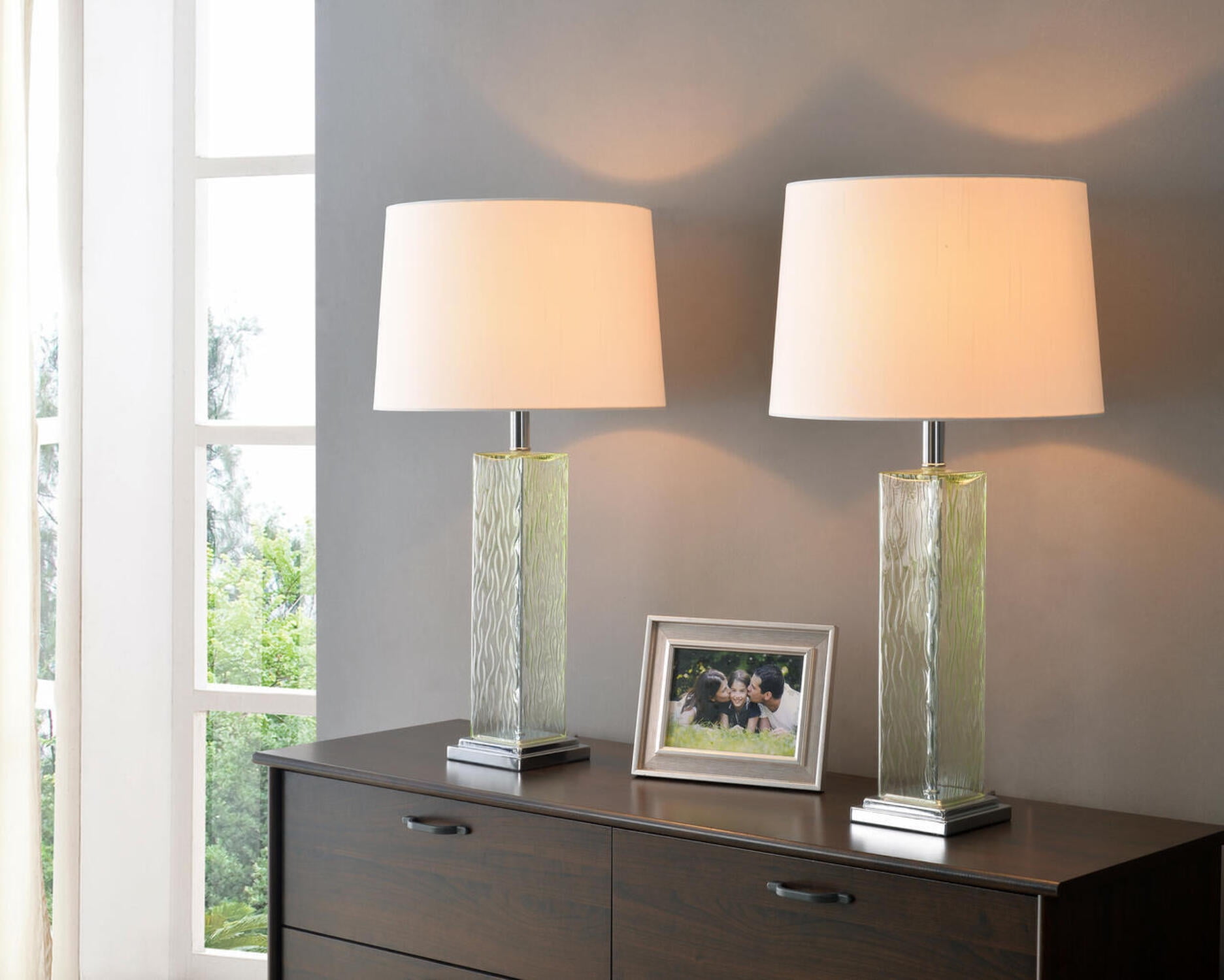 Maire 2-Pack Table Lamp Body with Green Finish - Walmart.com