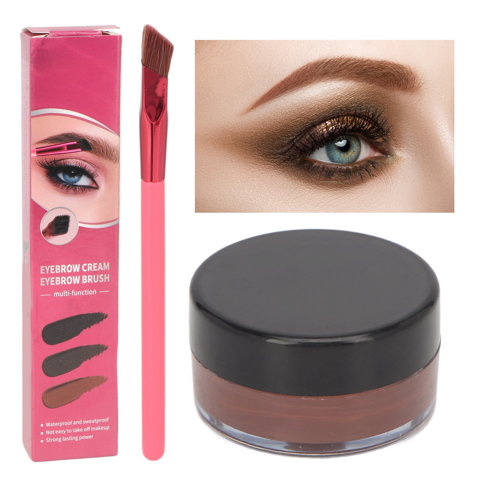 Crema para cejas crema en gel para cejas color topo de larga duración ...