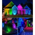 4 Pack RGBW Color Changing Outdoor Spotlights with Remote Control ...
