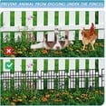 Outdoor, no-installation garden fence with ground anchors for stable ...