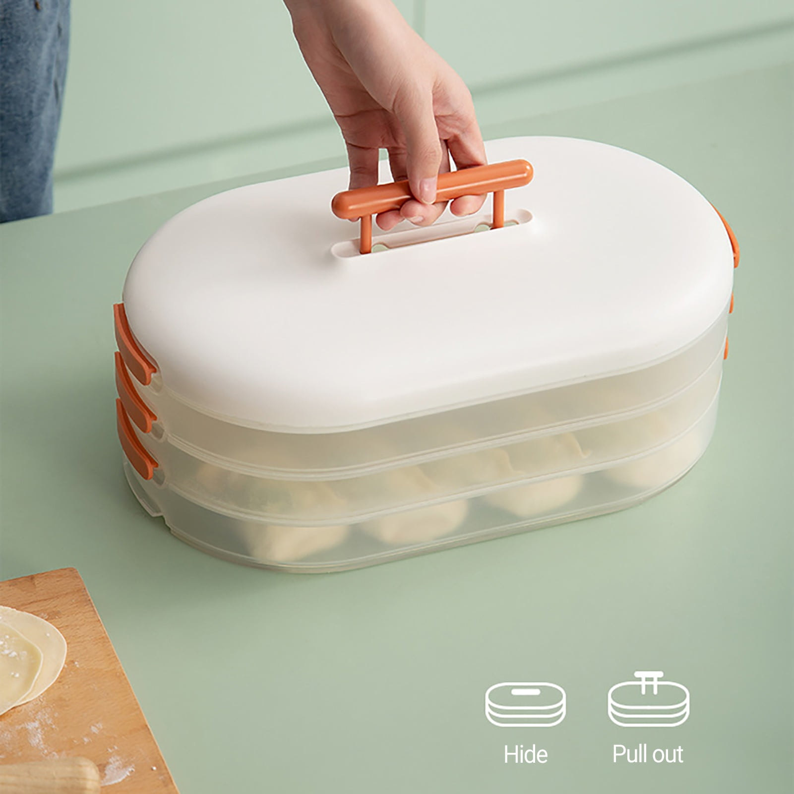 Cheers US Plastic Storage Containers Food Storage Organizer Boxes with ...