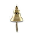 Solid Brass `Tips` Bell Wall Mounted Bartender`s Bell - Walmart.com