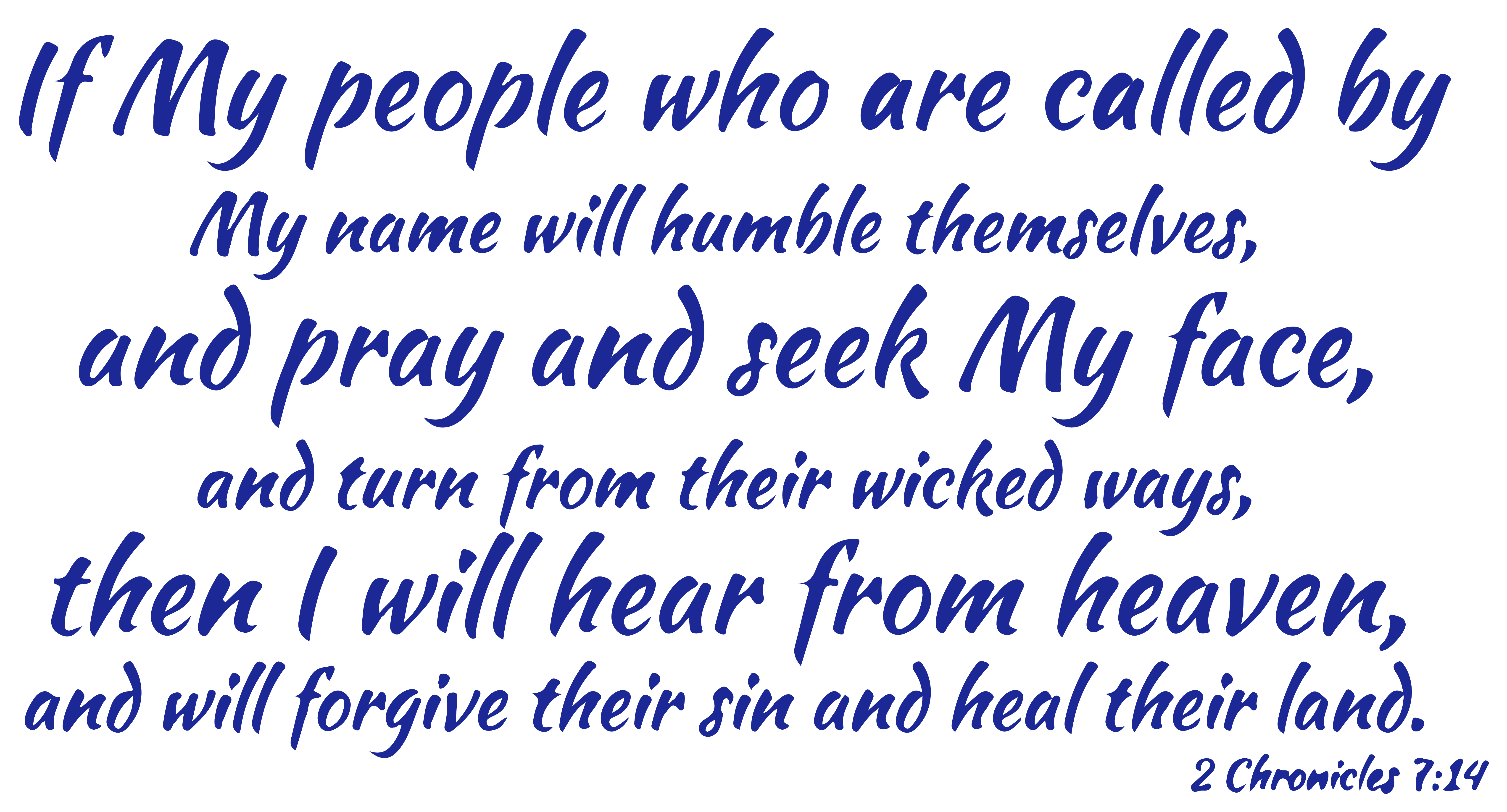 2 Chronicles 7:14 - If my people who are called… Vinyl Decal Sticker ...