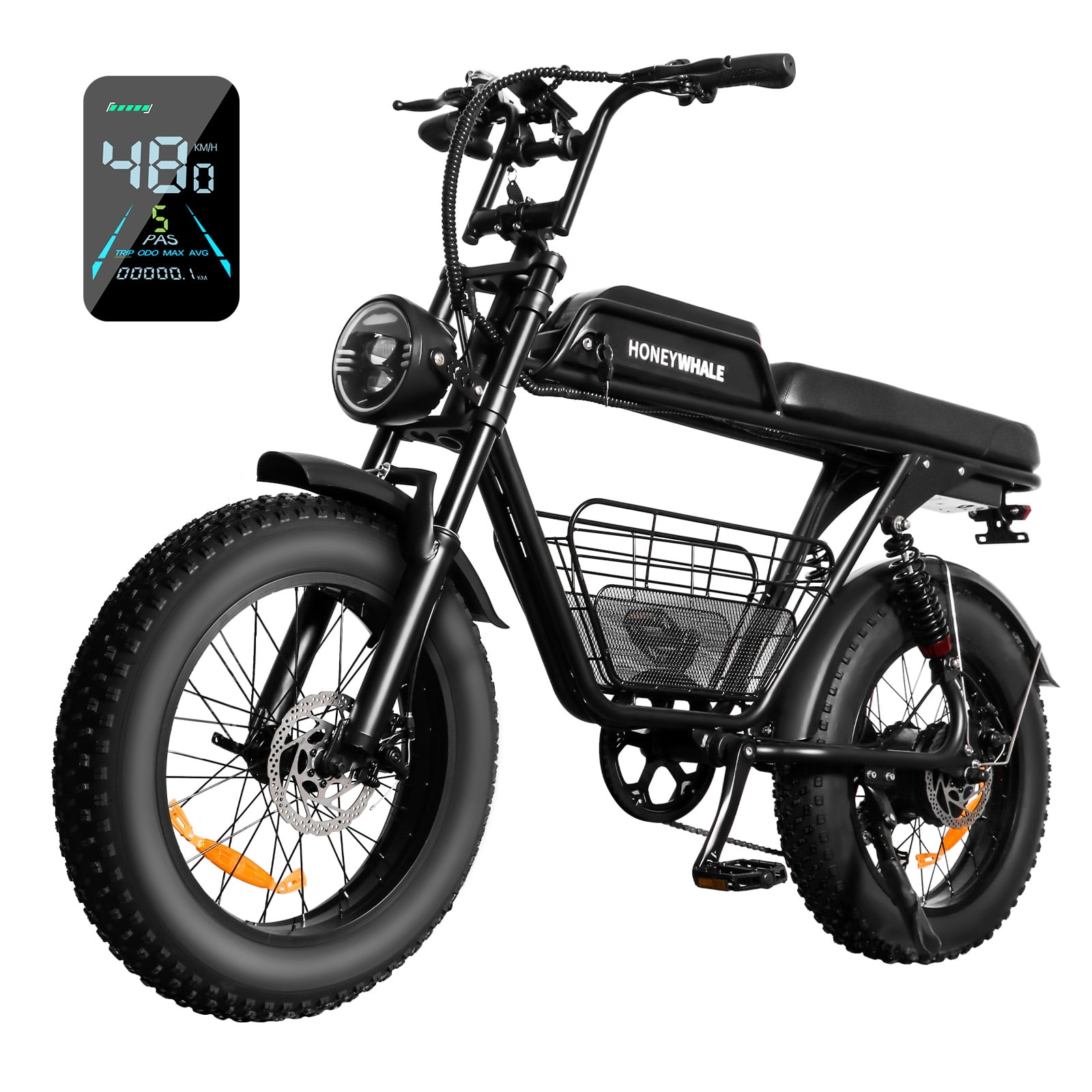 Bicicleta Eléctrica Honey Whale K7 Negro HONEY WHALE K7 | Bodega ...