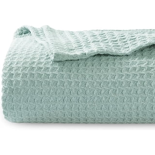 Cannon Heritage Cotton Waffle Bed Blanket, Green, King - Walmart.com