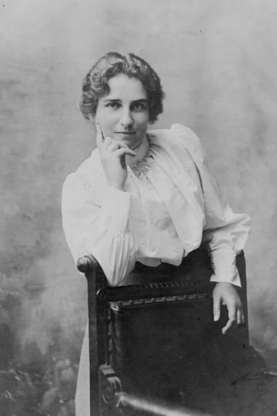 Print: Maud Ballington Booth, Half-Length Portrait, Standing Behind ...