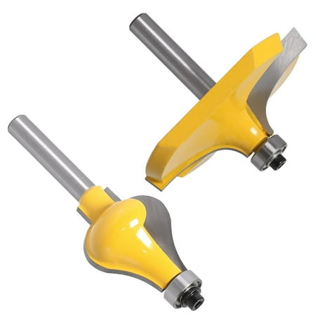 8Mm Shank Thumbnail & Beaded 2 Bit Handrail Router Bit Set Woodworking ...
