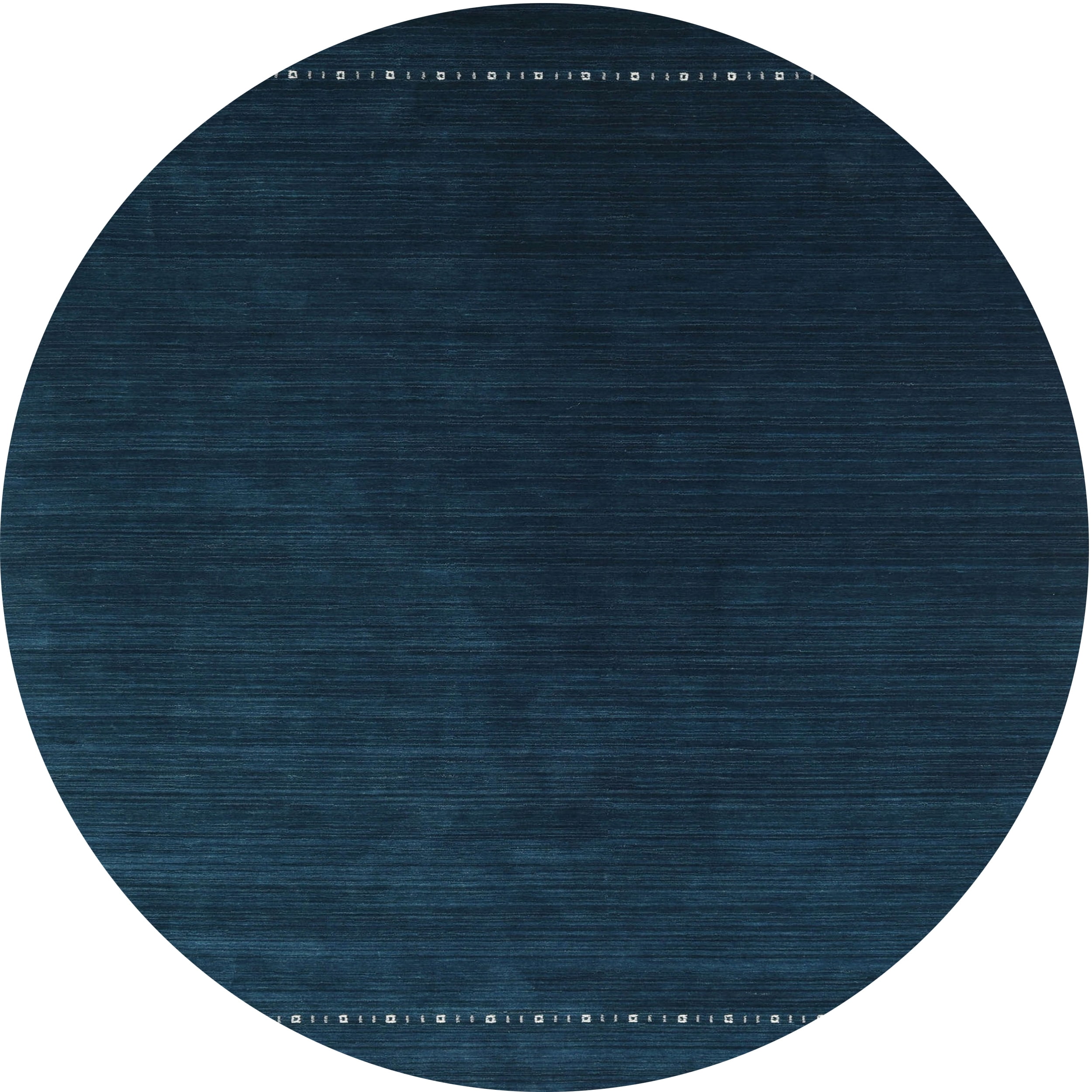 Ahgly Company Indoor Round Contemporary Deep-Sea Blue Abstract Area ...