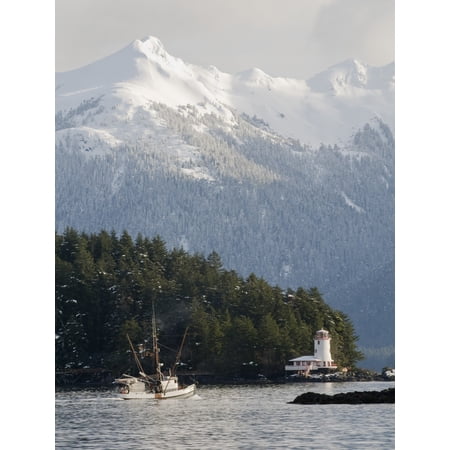 Troller Heads Out Of The Sitka Harbor As It Passes By The Rockwell ...