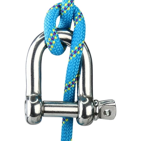 Rescue Figure Descender Stainless Steel Sturdy D Ring Shackle Belaying ...