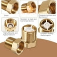 2Pcs Brass One Way Valves 1/2inch Threaded Connection Leak Proof Non ...