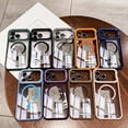 Camera Bracket Shockproof Clear Magnetic Phone Case for iPhone ...