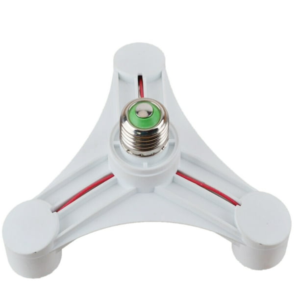 relayinert E27 to E27 Base Socket Splitter Adapter Light LED Bulb Lamp ...