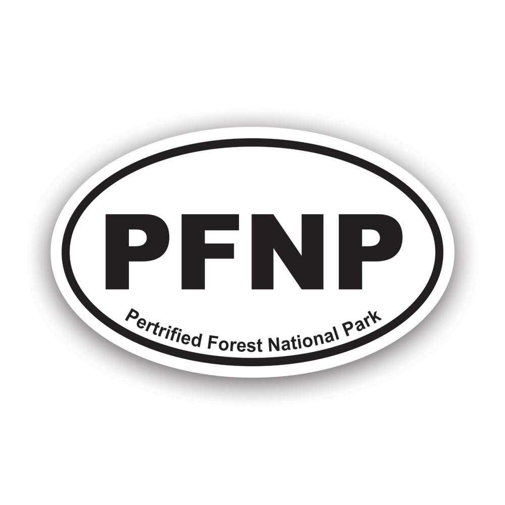 Pertrified Forest National Park Oval Sticker Decal - Self Adhesive ...
