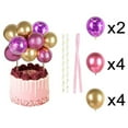 NIBOLOG 10Pcs 5Inch Balloons Thick Reusable Emulsion Rose Gold Cake ...