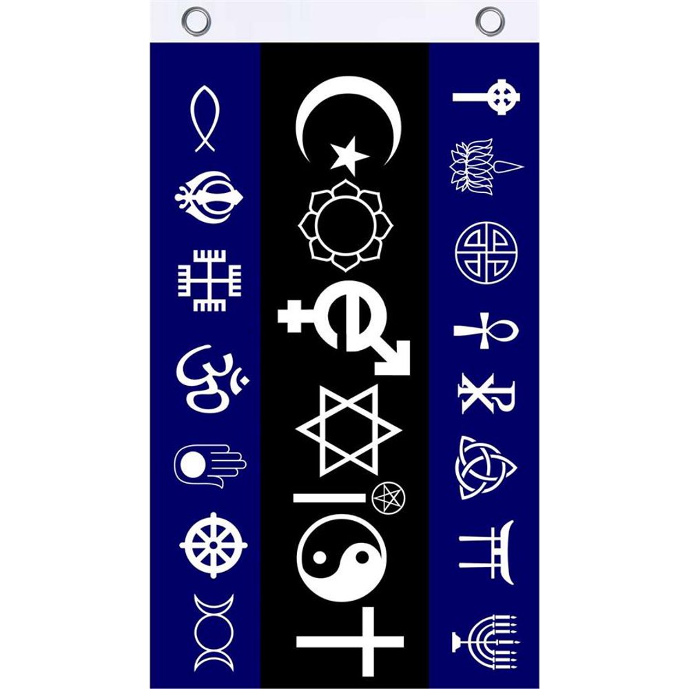 Coexist Fly Flag 3' x 5' - Walmart.com - Walmart.com